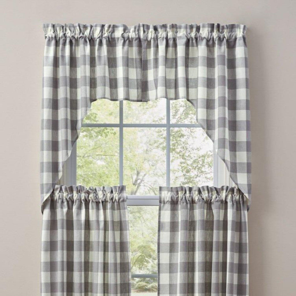 Buffalo Grey Check Swags – Lange General Store