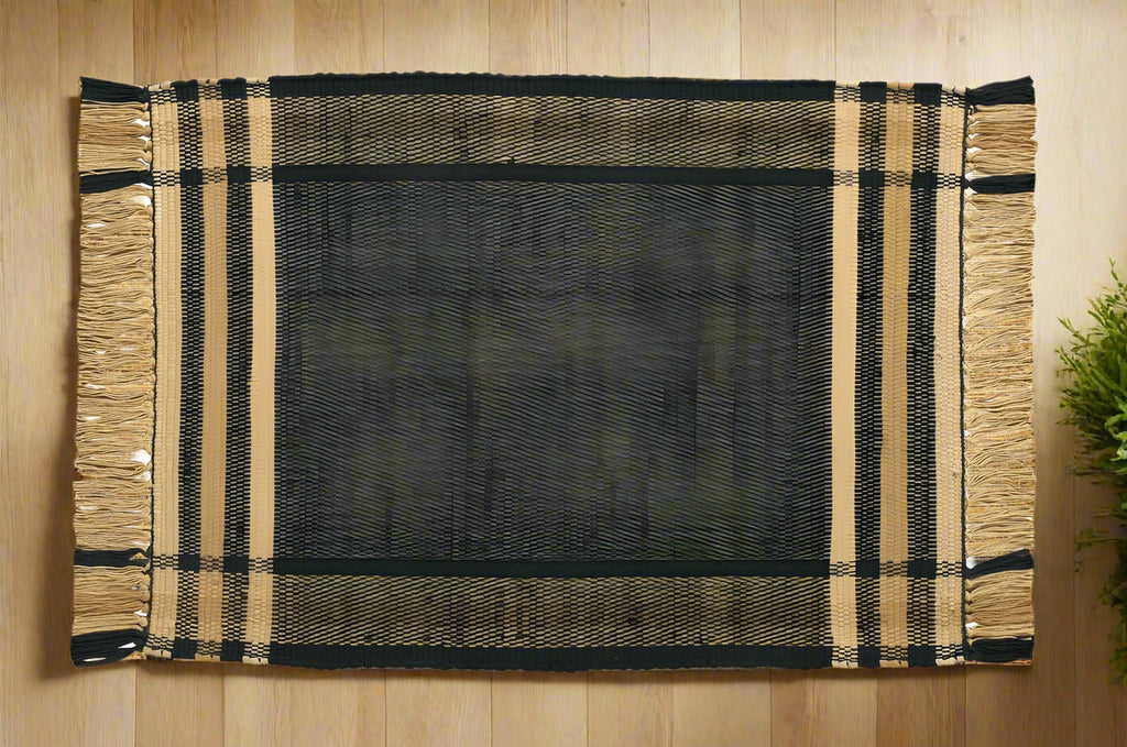 Caramel Black Rag Rug – Lange General Store