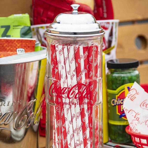 Coca Cola Red White Script Straws – Lange General Store