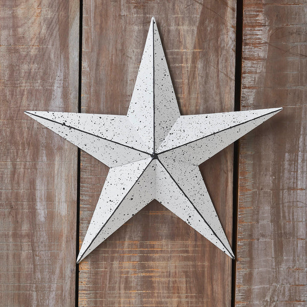 Faceted Metal Wall Star White - Multiple Sizes – Lange General Store