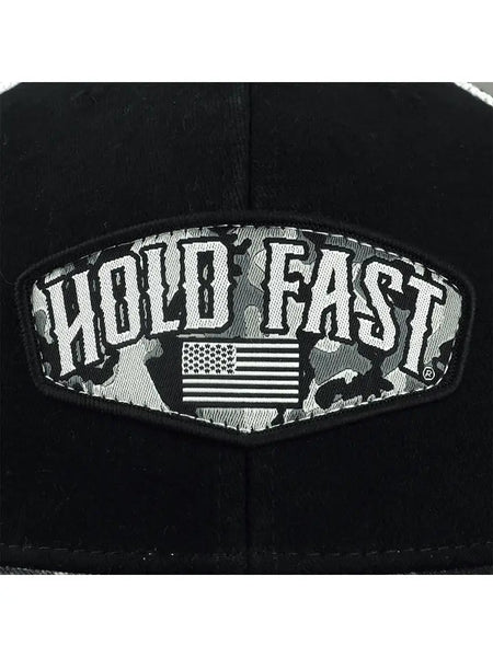 Hold Fast Mens Cap Black Camo Crest – Lange General Store