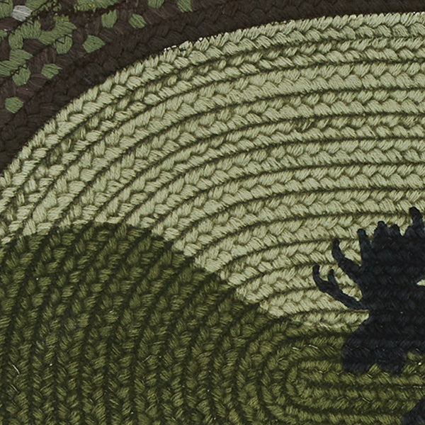 Moose Braided Oval Rug – Lange General Store