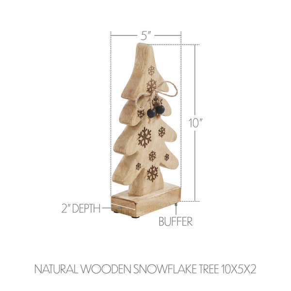 Natural Wooden Snowflake Trees – Lange General Store