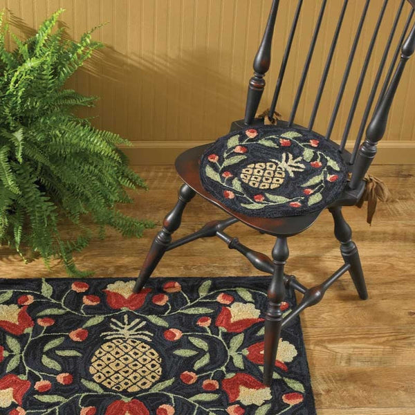 Pineapple Hooked Chair Pad – Lange General Store
