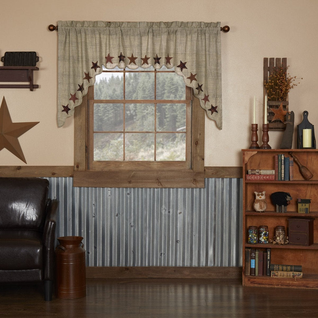Rustic Star Swag Curtains – Lange General Store