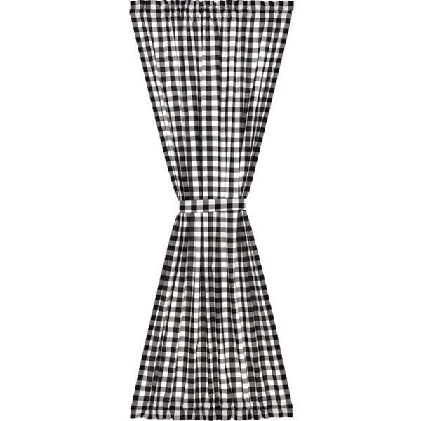 Sable Ann Buffalo Check Door Panel Curtain – Lange General Store