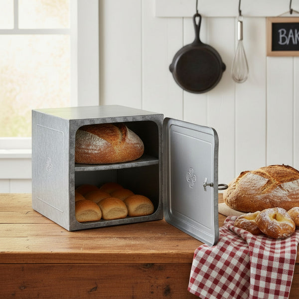 Vintage Galvanized Metal Bread Box – Lange General Store