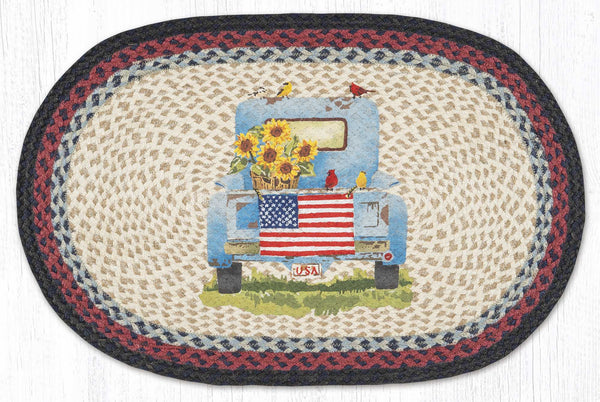 Vintage Sunflower Truck Braided Rug – Lange General Store
